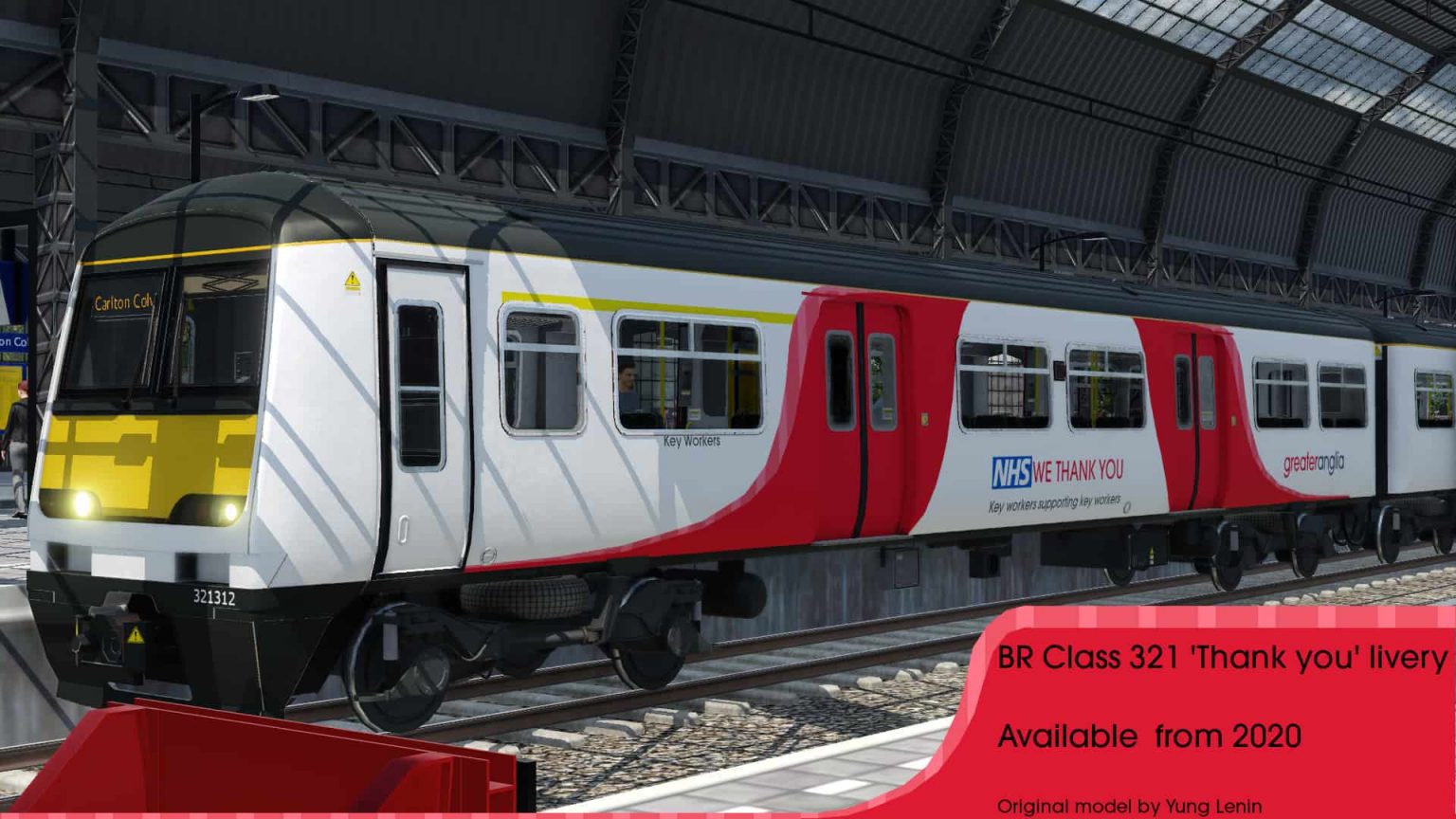 BR Class 321 ‘NHS We thank you’ Mod | Transport Fever 2 Mod Download