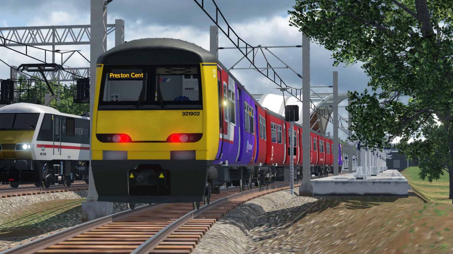 Class 321 Northern Red And Purple Reskin Mod | Transport Fever 2 Mod ...