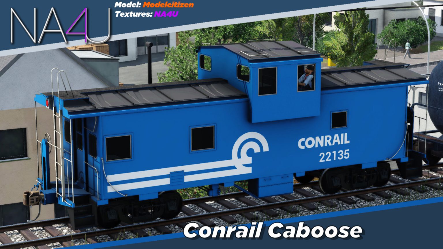 Conrail Caboose Mod | Transport Fever 2 Mod Download
