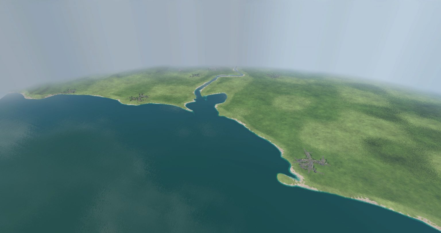 Fictional European Map with Large Cities Mod | Transport Fever 2 Mod ...