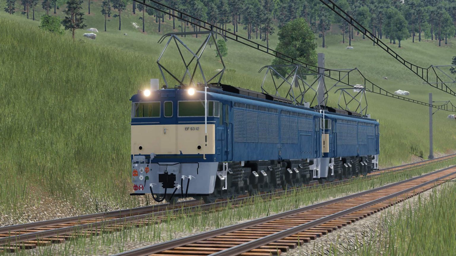 EF63 electric locomotive secondary type ~ Japanese National Railways ...