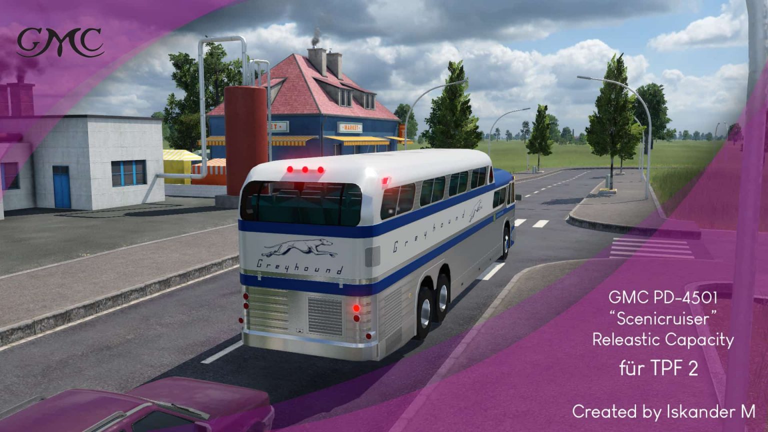 GMC PD-4501 Scenicruiser Realistic Capacity Mod | Transport Fever 2 Mod ...