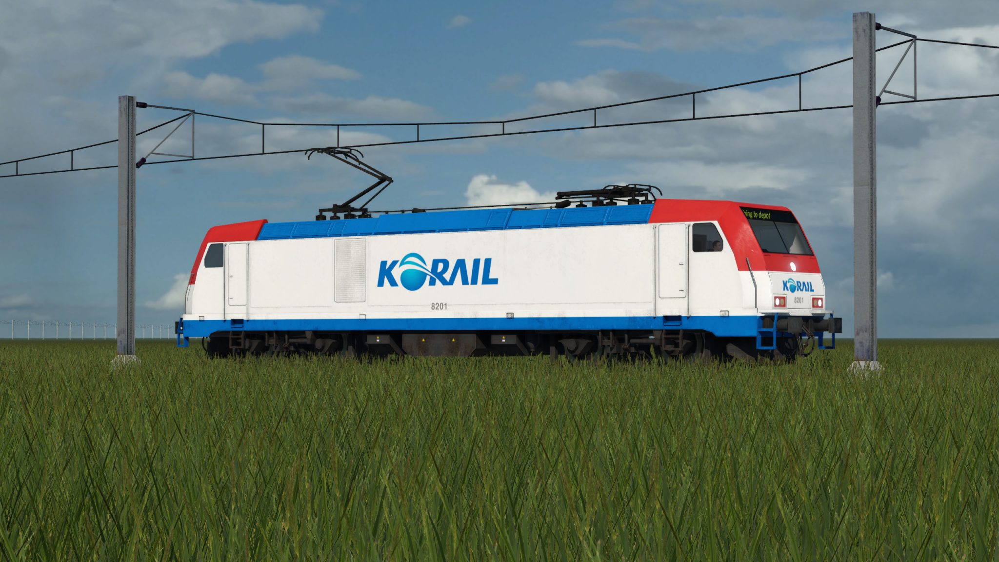 Korail Class 8200 Electric Locomotive Addon TF2 | Transport Fever 2 Mod ...