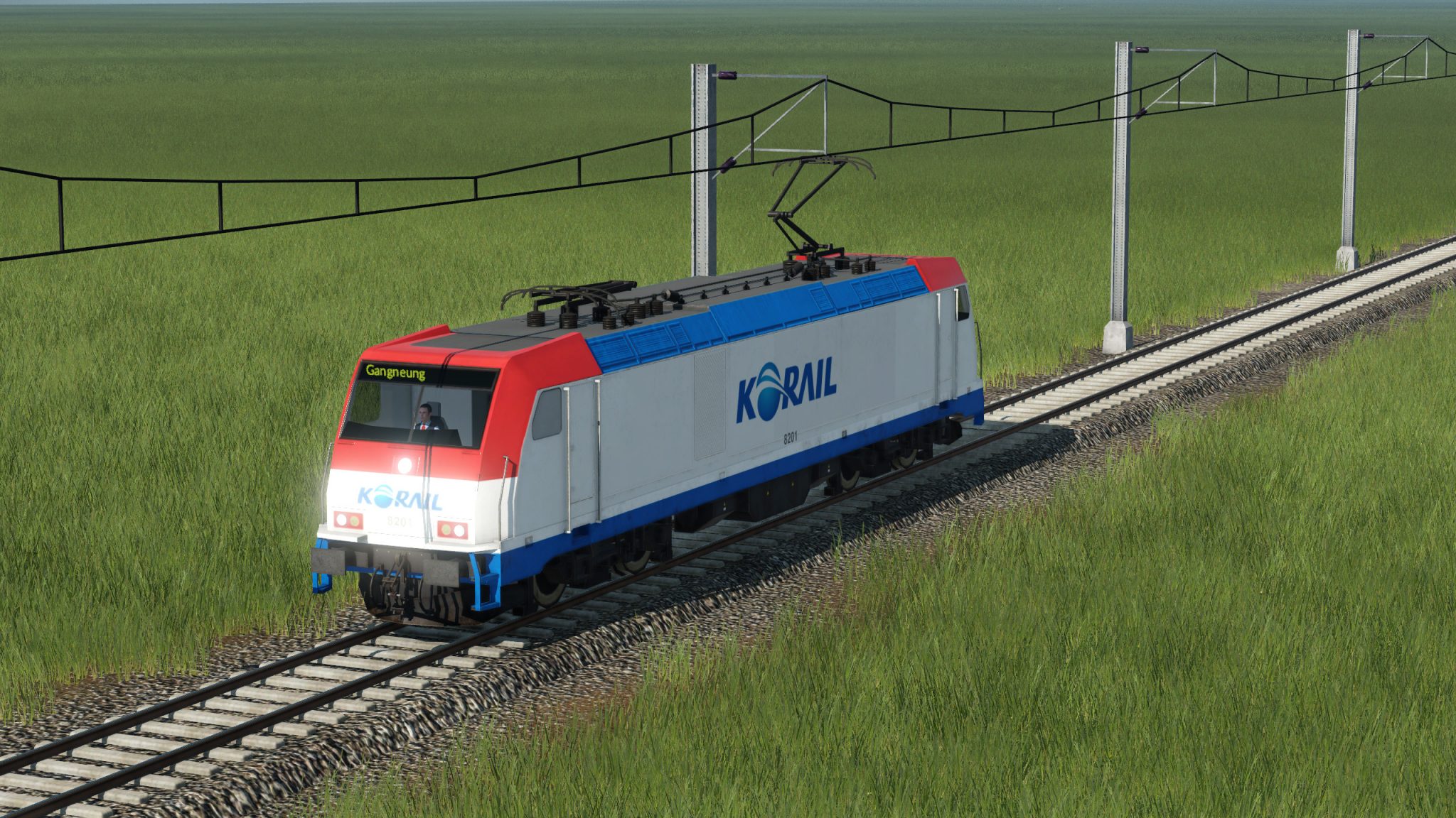 Korail Class 8200 Electric Locomotive Addon TF2 | Transport Fever 2 Mod ...