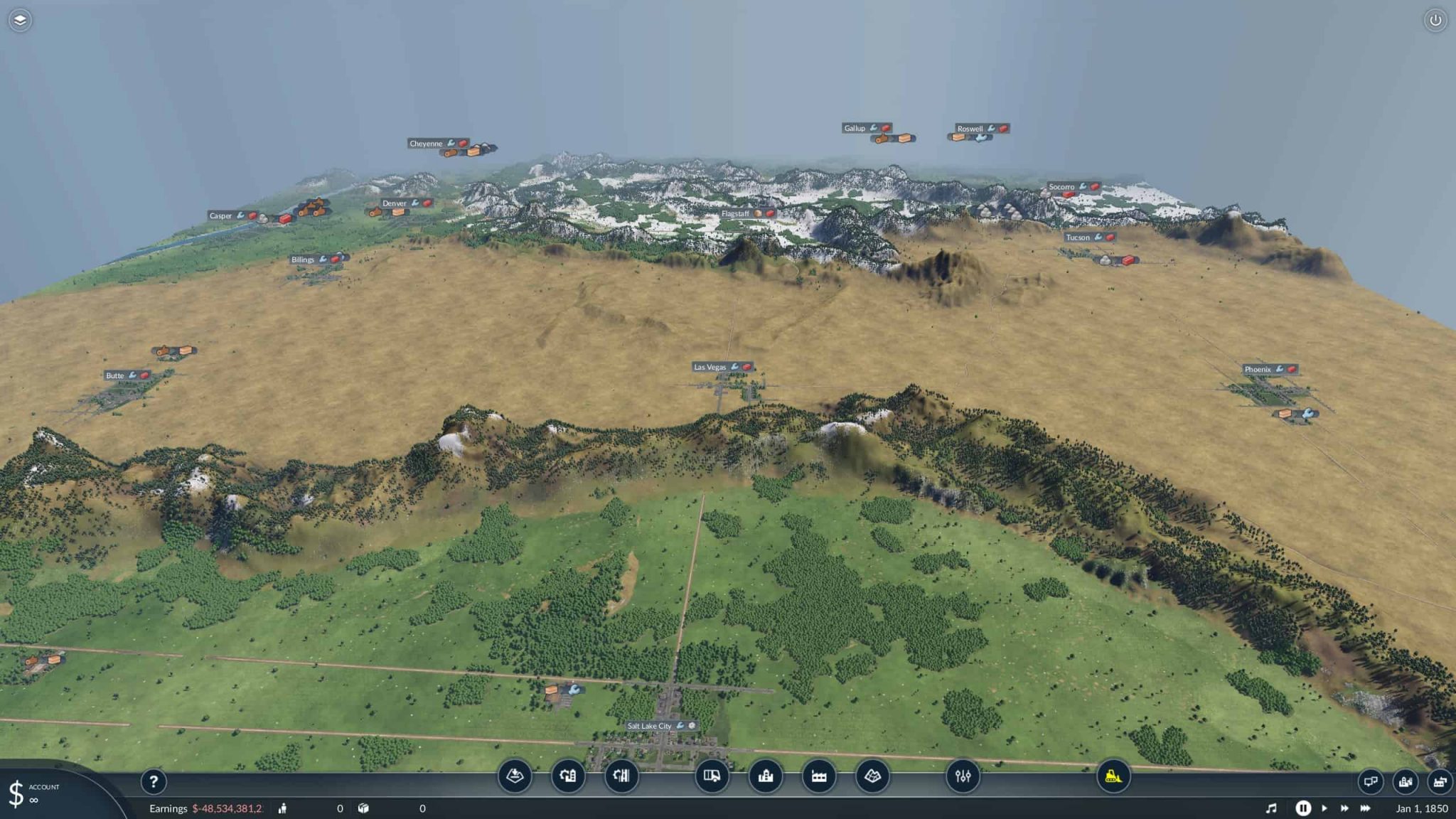 Mega Map 5 USA Mod | Transport Fever 2 Mod Download