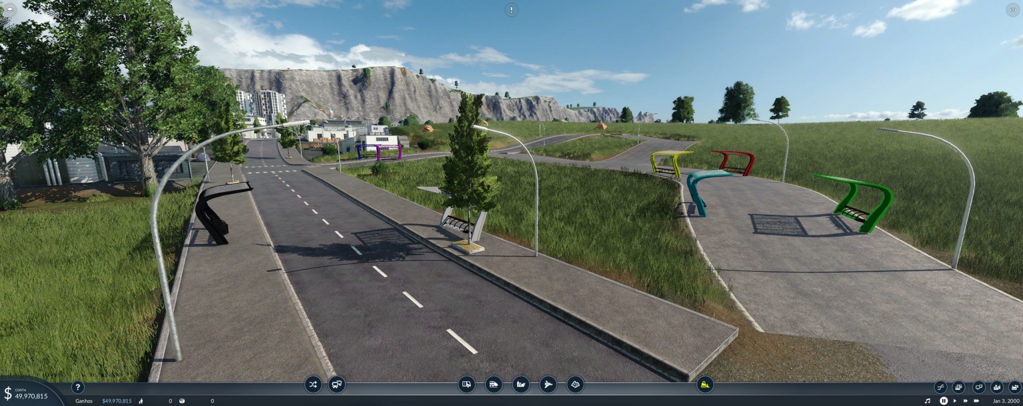 SP 2000s Bus Stop Mod | Transport Fever 2 Mod Download