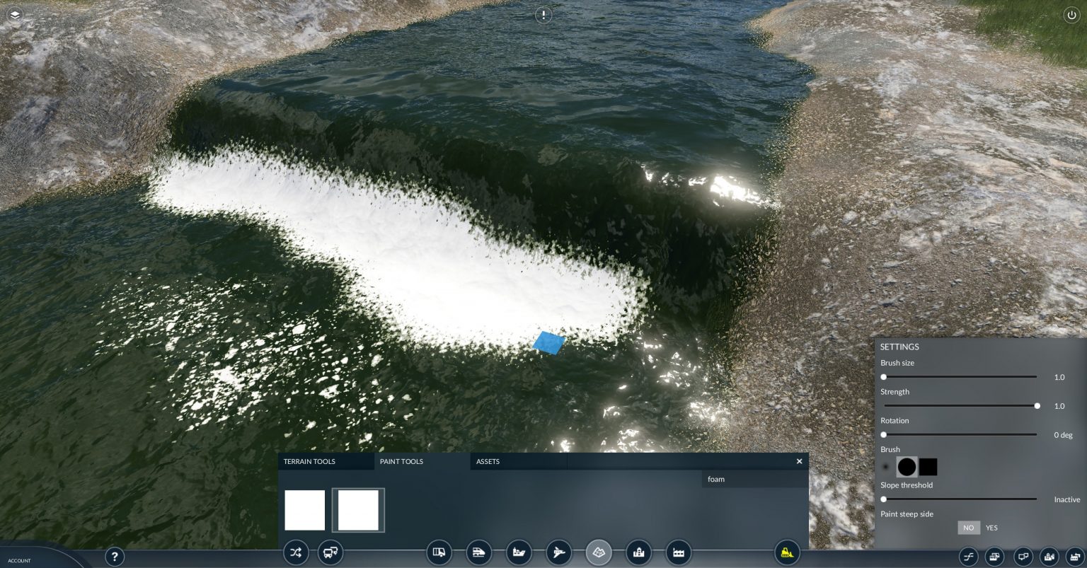 Water Textures Foam Mod | Transport Fever 2 Mod Download