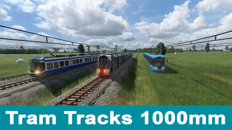 Tram TTracks 1000MM – Vanilla Assets | Transport Fever 2 Mod Download