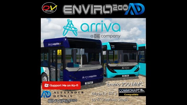 ADL Enviro 200 MMC – Arriva Pack | Transport Fever 2 Mod Download