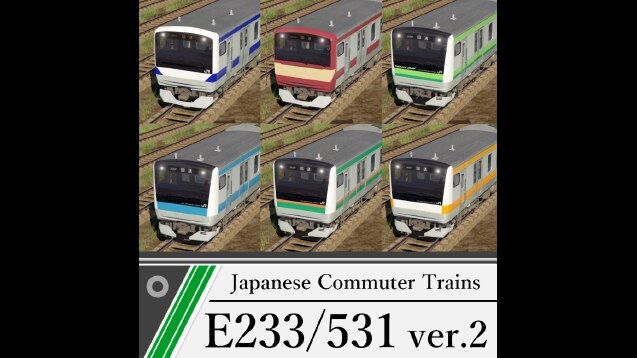 JP train – Series E233 v2 – Basic Colors | Transport Fever 2 Mod Download