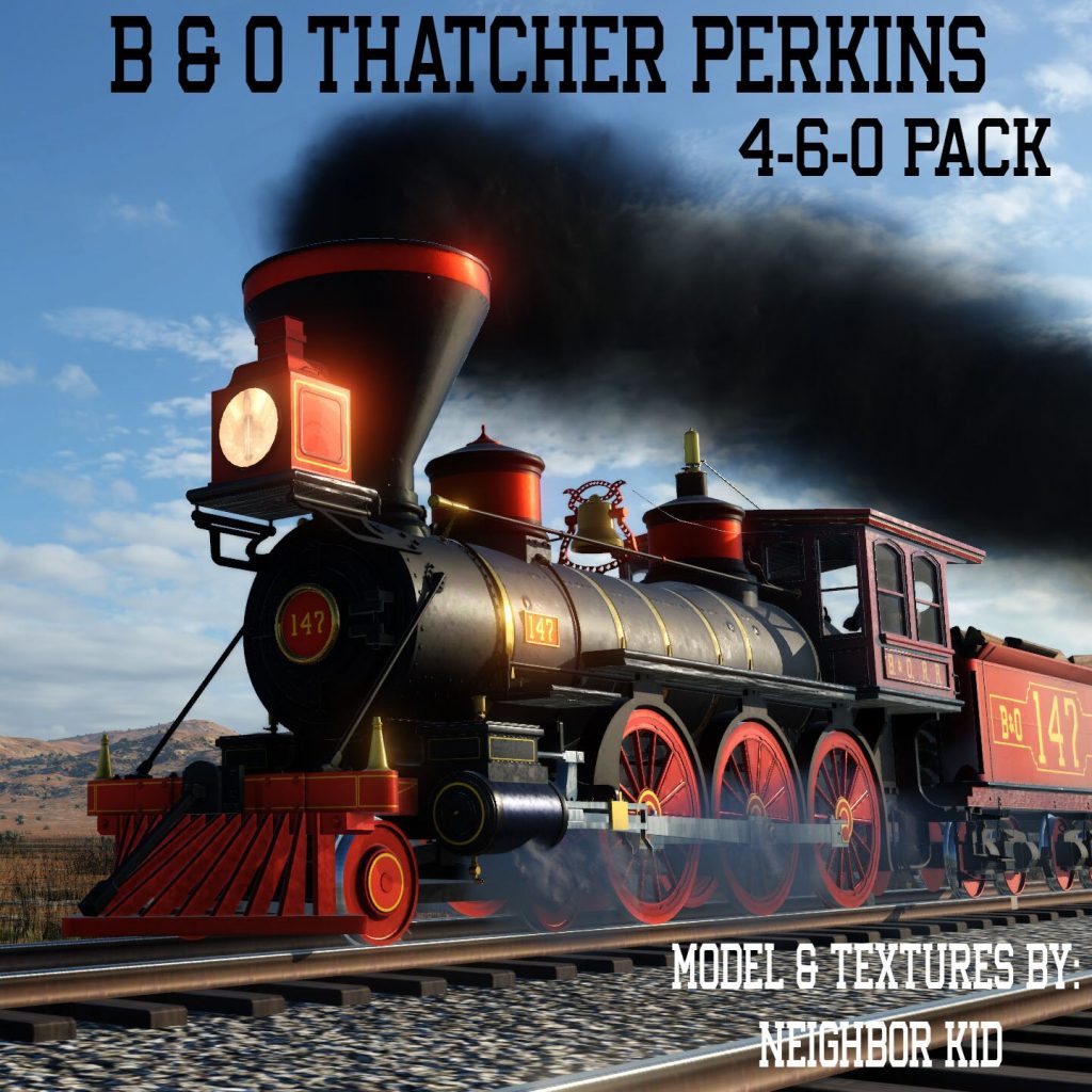 B&O Thatcher Perkins 4-6-0 Pack | Transport Fever 2 Mod Download