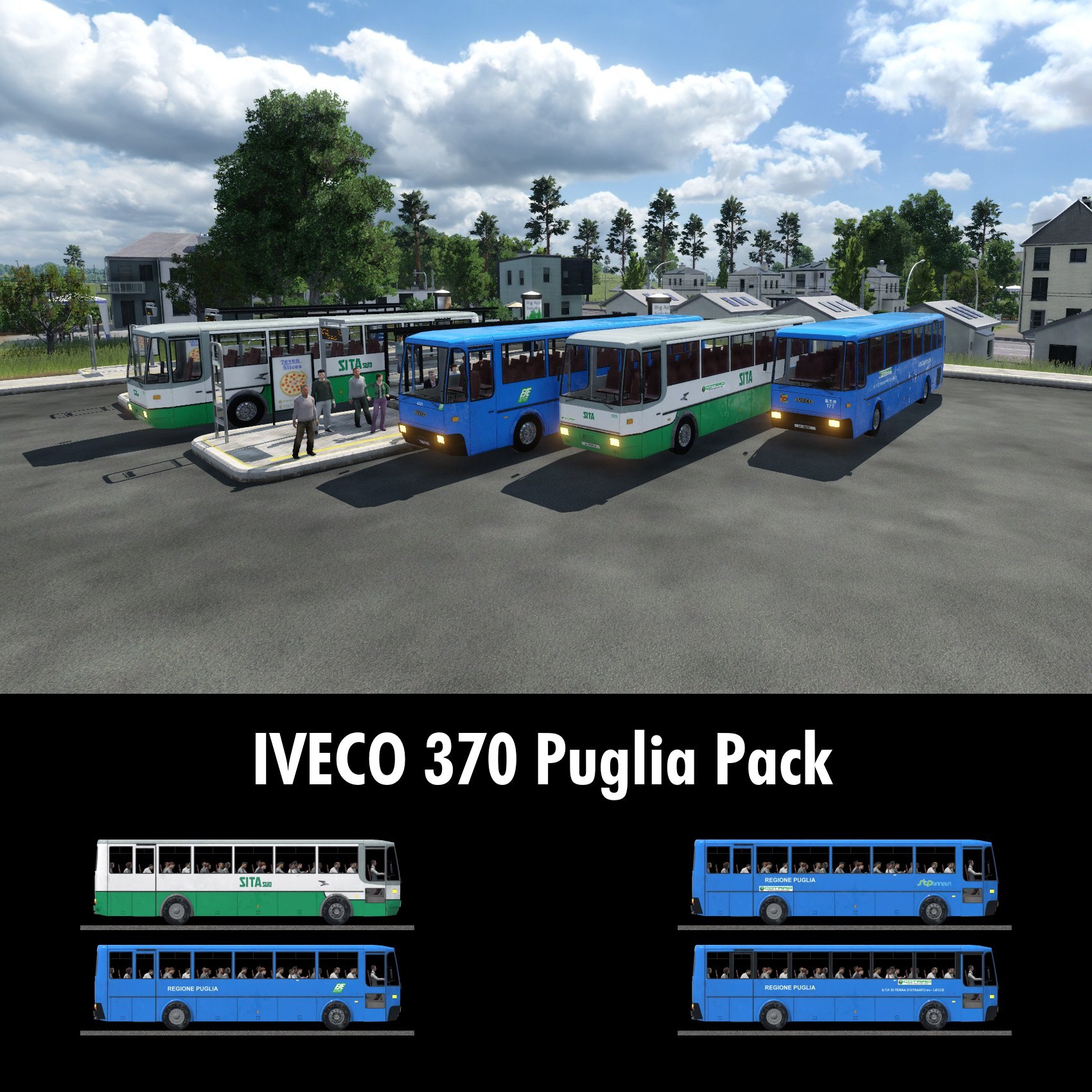 Iveco 370 bus – Puglia | Transport Fever 2 Mod Download