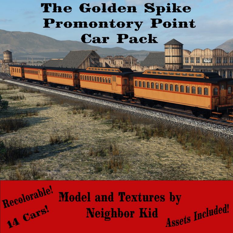 Golden Spike Promontory Point Rolling Stock | Transport Fever 2 Mod ...
