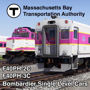 MBTA Commuter Rail Set (F40PH-2C, Single Level Cars) | Transport Fever ...