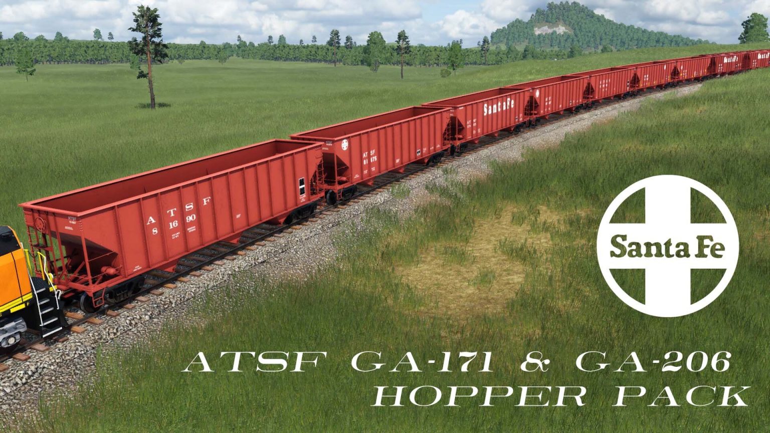 ATSF GA-171/GA-206 Open Hopper Big Pack | Transport Fever 2 Mod Download