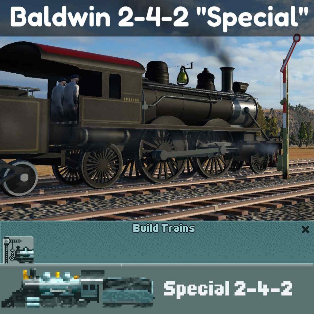 Baldwin 2-4-2 ‘Special’ | Transport Fever 2 Mod Download