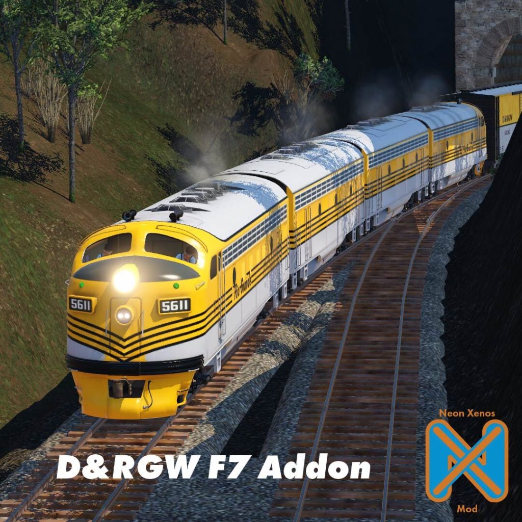 D&RGW EMD F7 (Silver Dollar Scheme) | Transport Fever 2 Mod Download