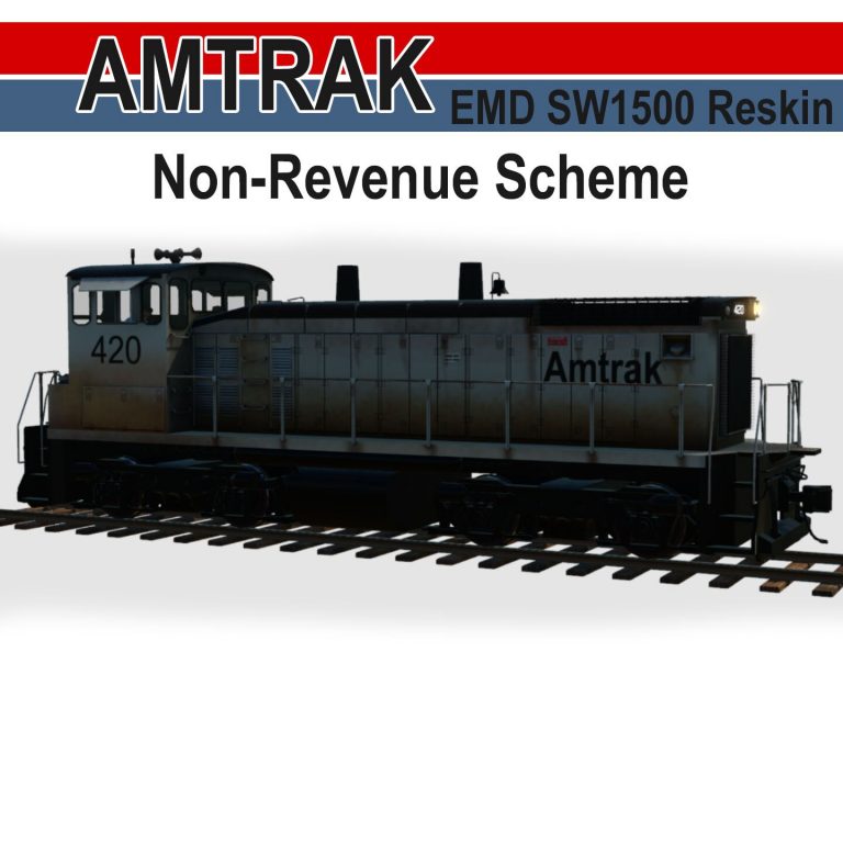 EMD SW1500 Amtrak Non-Revenue Reskin | Transport Fever 2 Mod Download