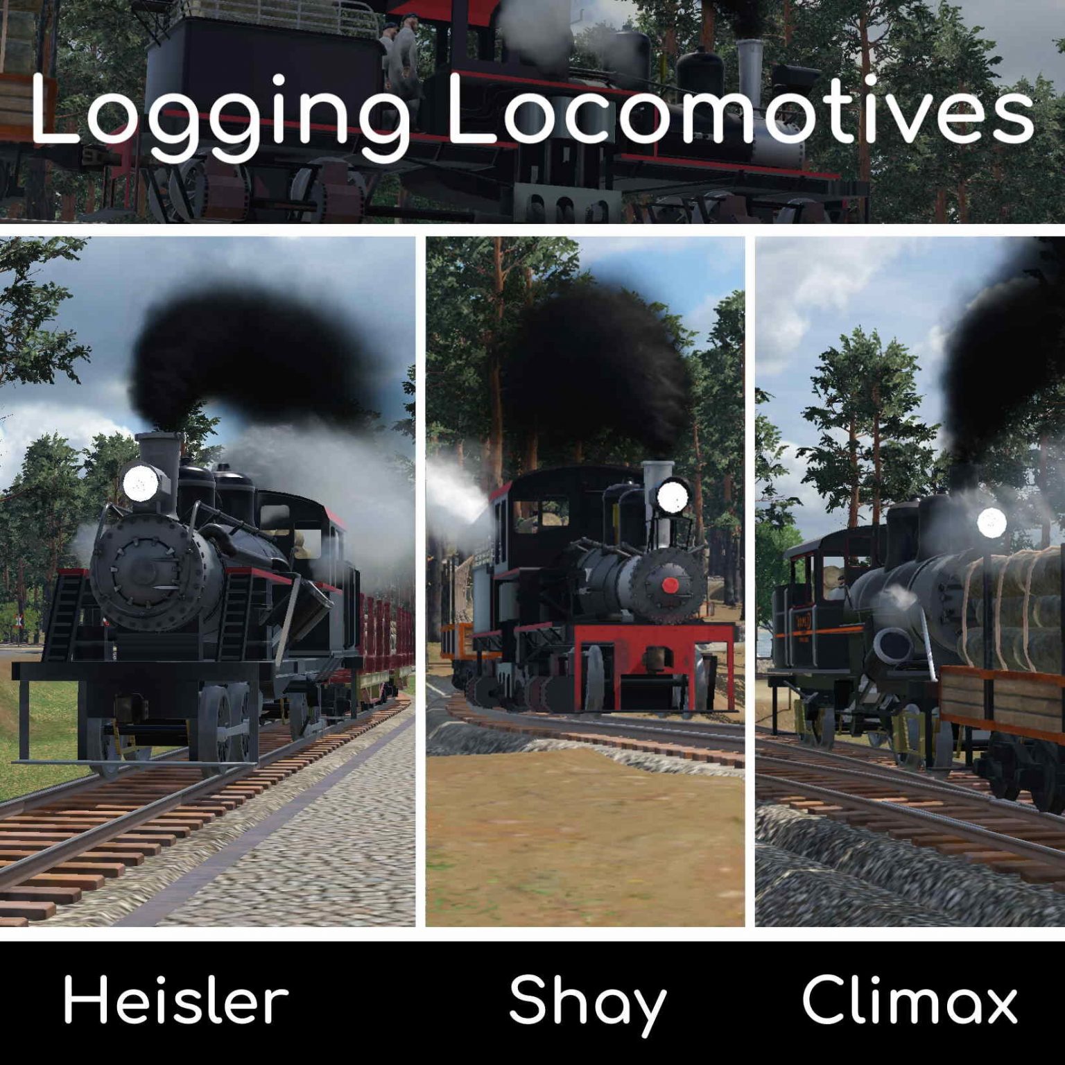 USA Logging Locomotives | Transport Fever 2 Mod Download