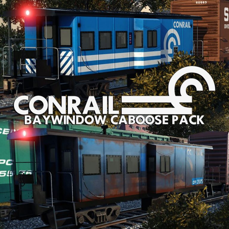 Conrail Baywindow Caboose Pack | Transport Fever 2 Mod Download