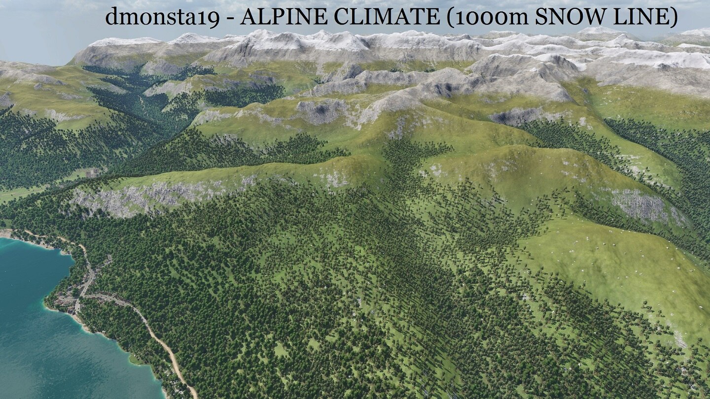 Alpine Climate – Snow at 1000m | Transport Fever 2 Mod Download