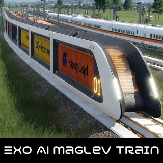 EXO AI maglev train | Transport Fever 2 Mod Download