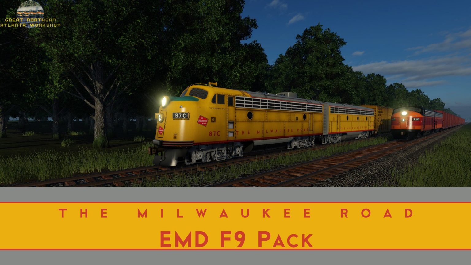EMD F9: Milwaukee Road F9A and F9B Skin Pack | Transport Fever 2 Mod Download