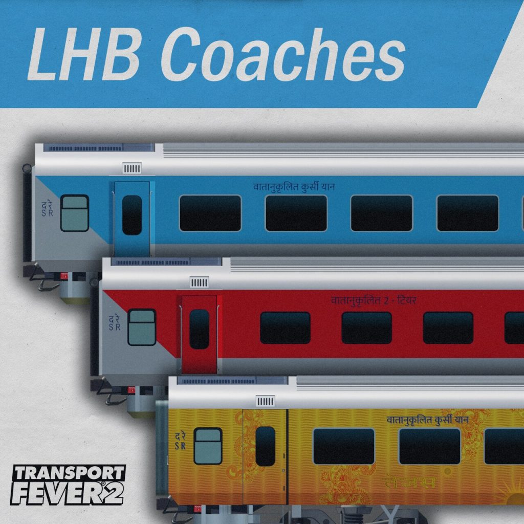 Indian Railways LHB Coaches | Transport Fever 2 Mod Download