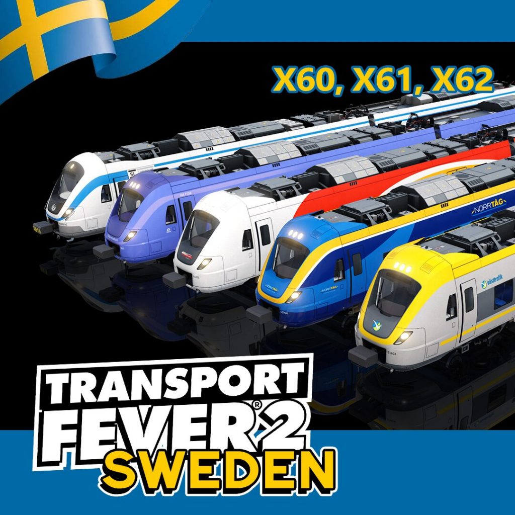 Swedish local train X60, X61, X62 | Transport Fever 2 Mod Download
