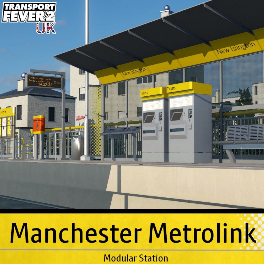 Manchester Metrolink Modular Station | Transport Fever 2 Mod Download