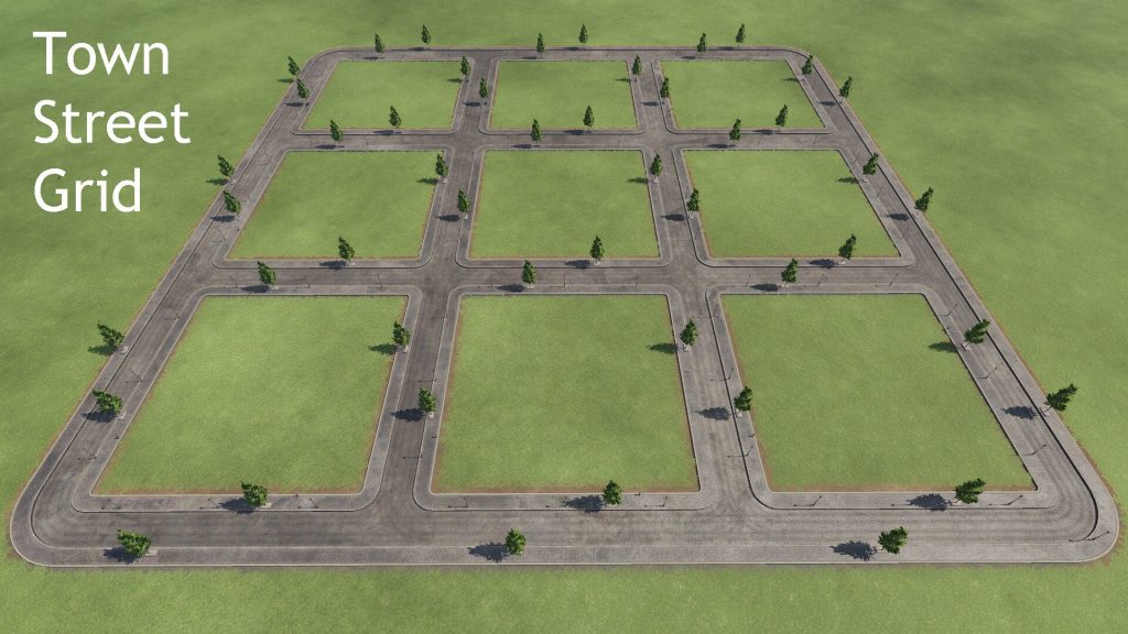 Town Street Grid | Transport Fever 2 Mod Download