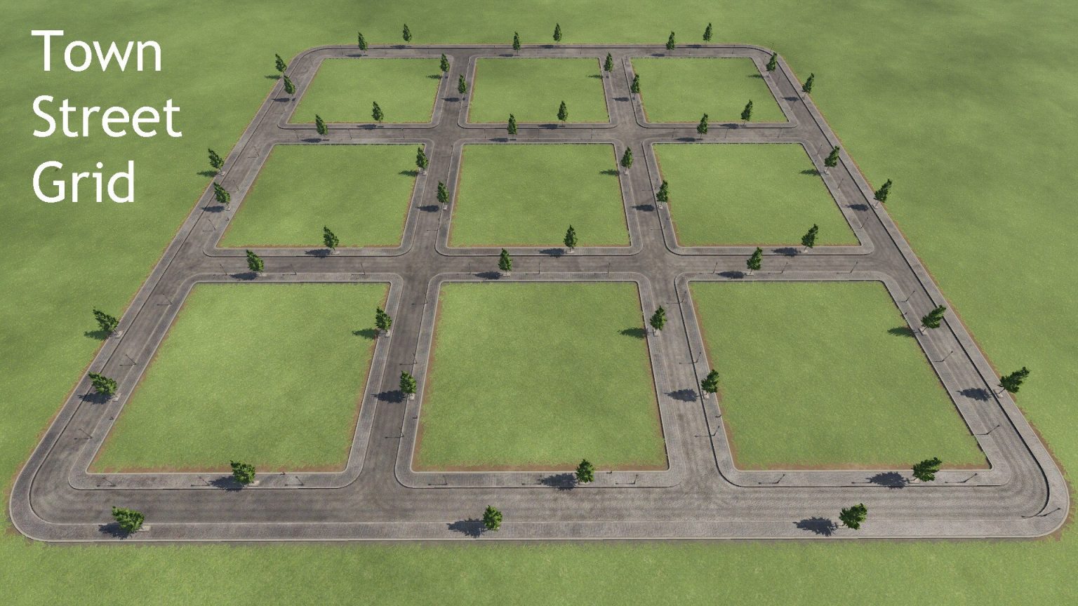 Town Street Grid | Transport Fever 2 Mod Download