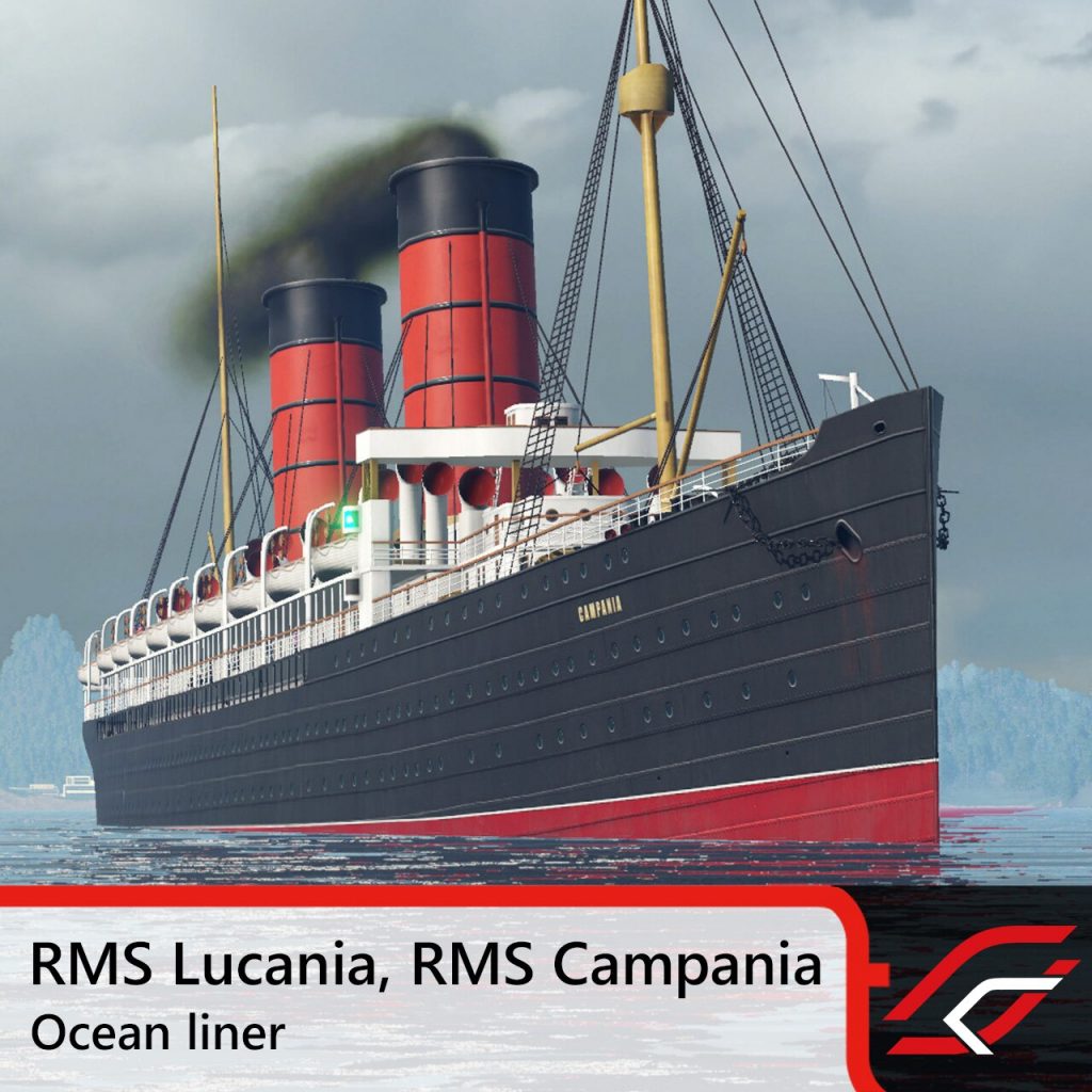 [TGR] RMS Campania and Lucania | Transport Fever 2 Mod Download